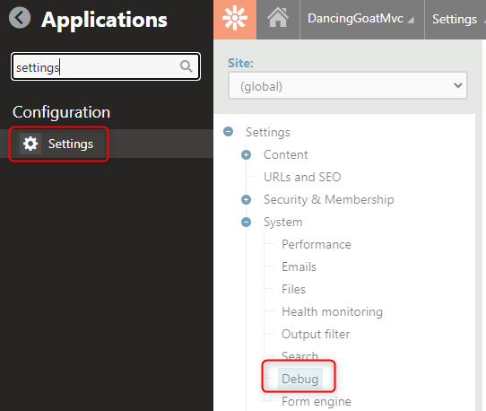 Disable debugging | Toolkit for Kentico - Extensions to make working with Kentico easier
